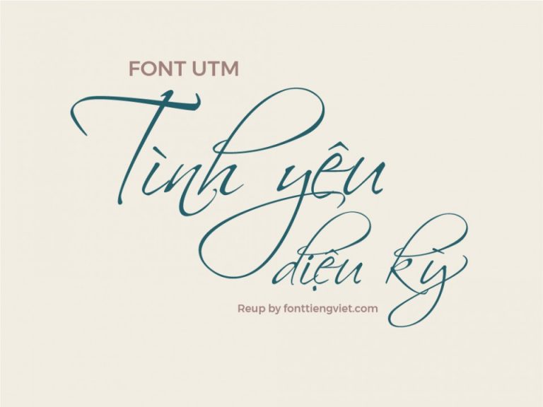 Fonttiengviet.com | Font việt hóa UTM Scriptina KT - Fonttiengviet.com