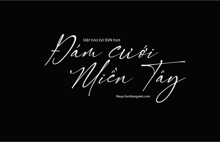 Fonttiengviet.com | Font Việt hóa SVN Signatie - Fonttiengviet.com