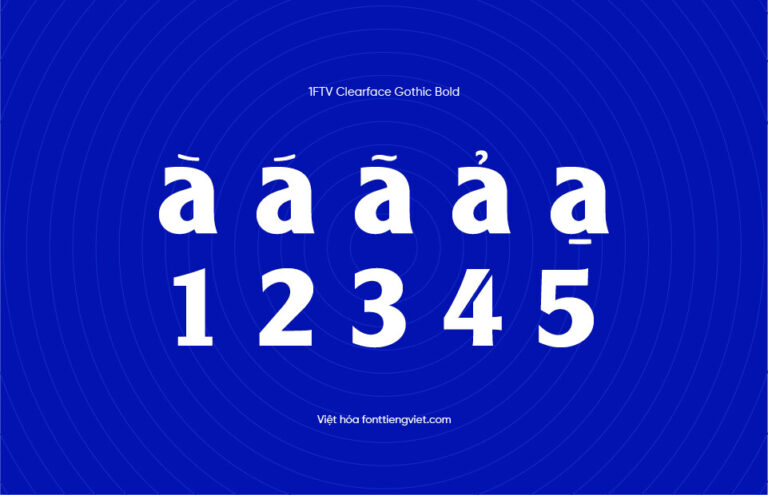 Fonttiengviet.com | Font Việt hóa 1FTV Clearface Gothic Bold ...