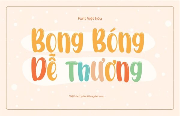 Fonttiengviet.com | Font Việt hóa 1FTV VIP Bubble Shine - Font bong ...