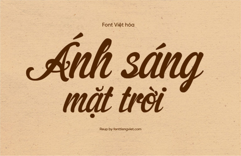 Fonttiengviet.com | Font Việt hóa UVF Cider Script - Fonttiengviet.com