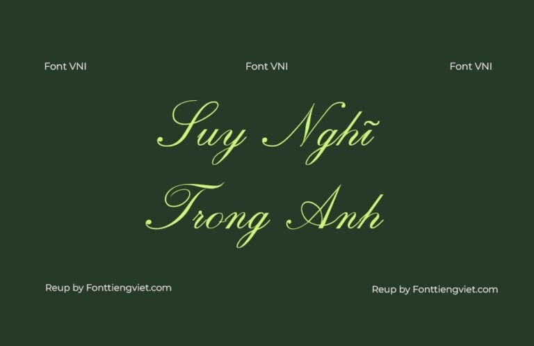 Fonttiengviet.com | Font Việt hoá VNI Script - Fonttiengviet.com