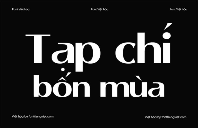 Fonttiengviet.com | Font Việt hóa 1FTV VIP Glawn Sans - Fonttiengviet.com