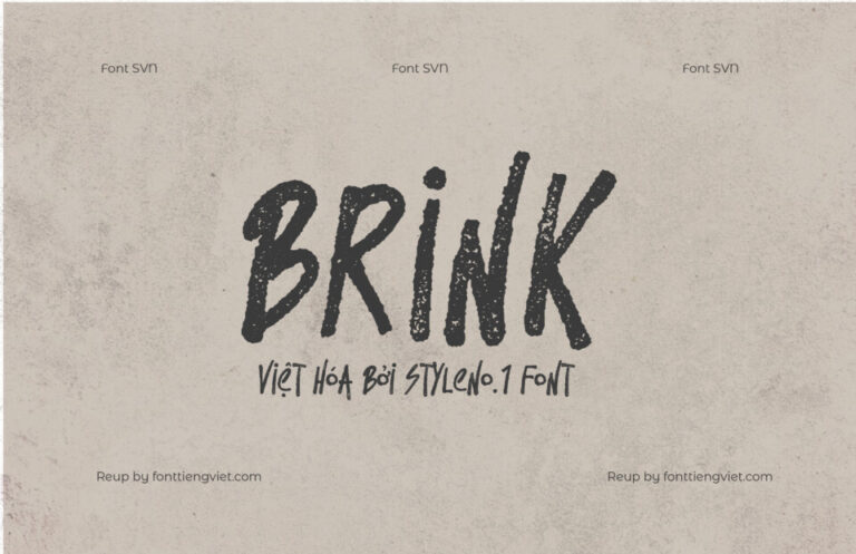 Fonttiengviet.com | Font Việt hóa SVN Brink - Fonttiengviet.com