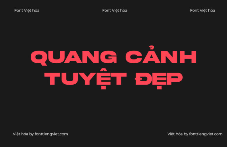 Fonttiengviet.com | Font Việt hóa 1FTV Akira Expanded - Fonttiengviet.com