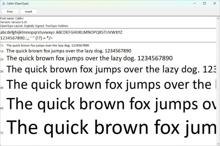Fonttiengviet.com | Font Calibri - Bản sửa lỗi tiếng Việt của font chữ ...