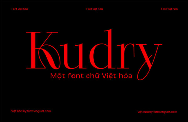 Fonttiengviet.com | Font Việt hóa 1FTV VIP Kudry - Fonttiengviet.com