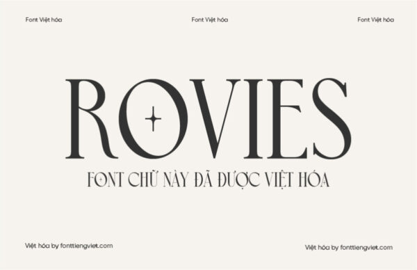 Fonttiengviet.com | Font Việt hóa 1FTV VIP Rovies - Fonttiengviet.com