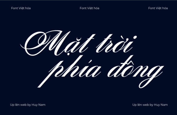 Fonttiengviet.com | Font Việt hóa Sunlight Script - Fonttiengviet.com