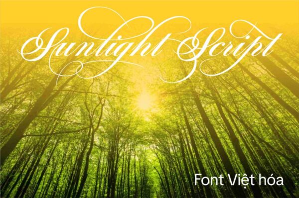 Fonttiengviet.com | Font Việt hóa Sunlight Script - Fonttiengviet.com
