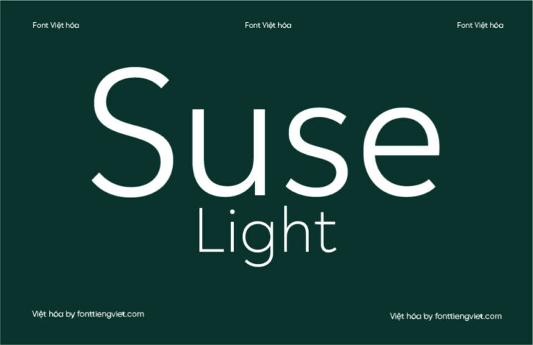Fonttiengviet.com | Font Việt hóa 1FTV VIP Suse Light - Fonttiengviet.com