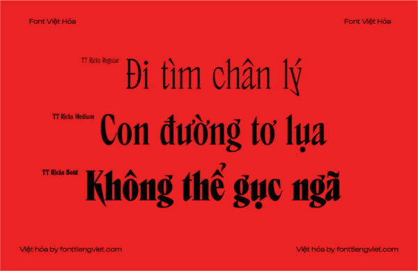 Fonttiengviet.com | [Shop font] 3 Font Việt hóa 1FTV VIP TT Ricks - Fonttiengviet.com