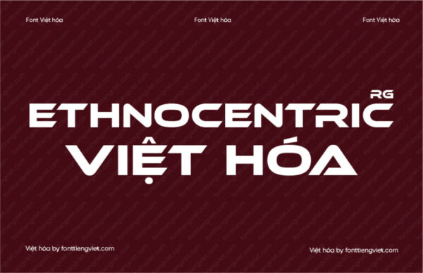 Fonttiengviet.com | Font Việt hóa 1FTV VIP Ethnocentric Rg - Fonttiengviet.com
