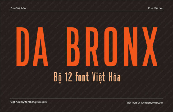 Fonttiengviet.com | [Shop font] 12 Font Việt hóa 1FTV VIP Da Bronx ...
