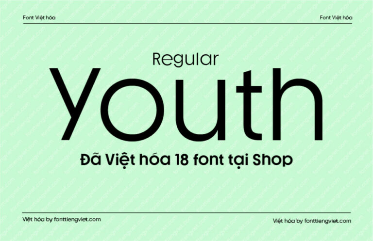 Fonttiengviet.com | Font Việt hóa 1FTV VIP Youth Regular - Fonttiengviet.com