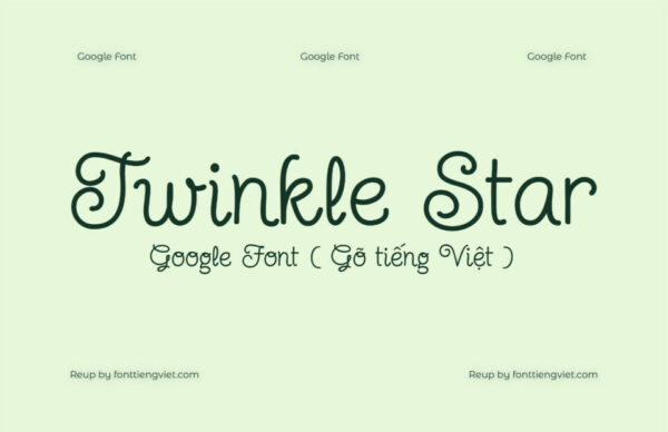 Fonttiengviet.com | Font Việt hóa Twinkle Star ( Font tiếng Việt ) - Fonttiengviet.com